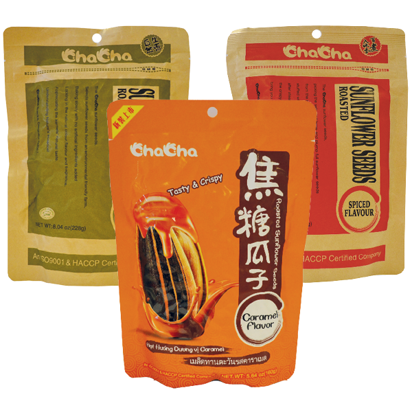 Cha Cha Geroosterde Zonnebloempitten - Original / Gekruid / Caramel 160 ...