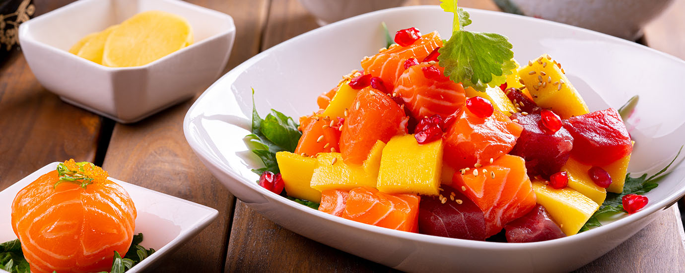 Sashimi mix met yuzu - Amazing Oriental