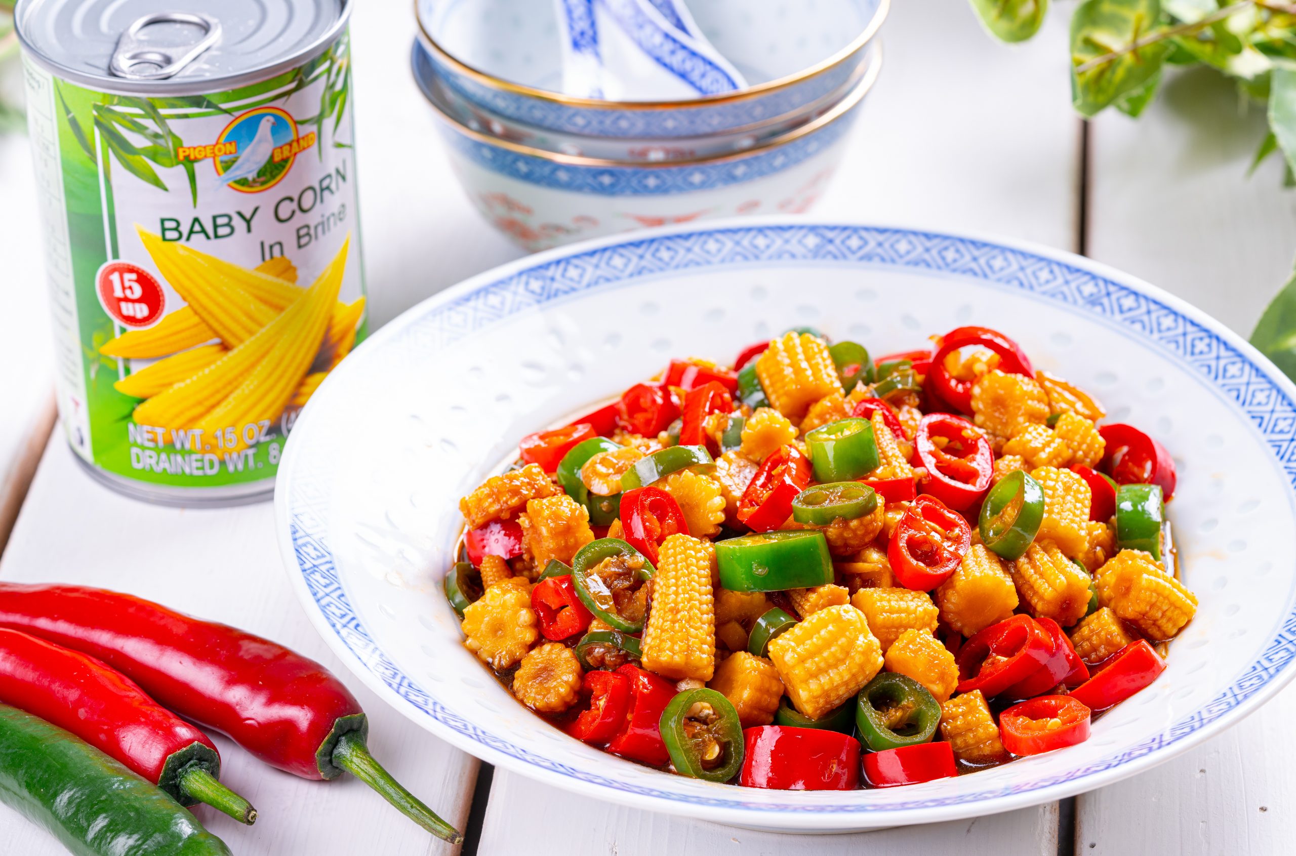 Chili - knoflook babymais - Amazing Oriental
